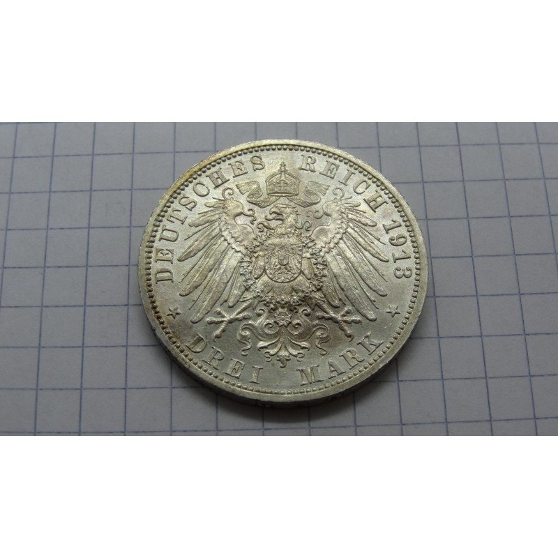 Germany Preussen 3 mark 1913 I coins24.lt